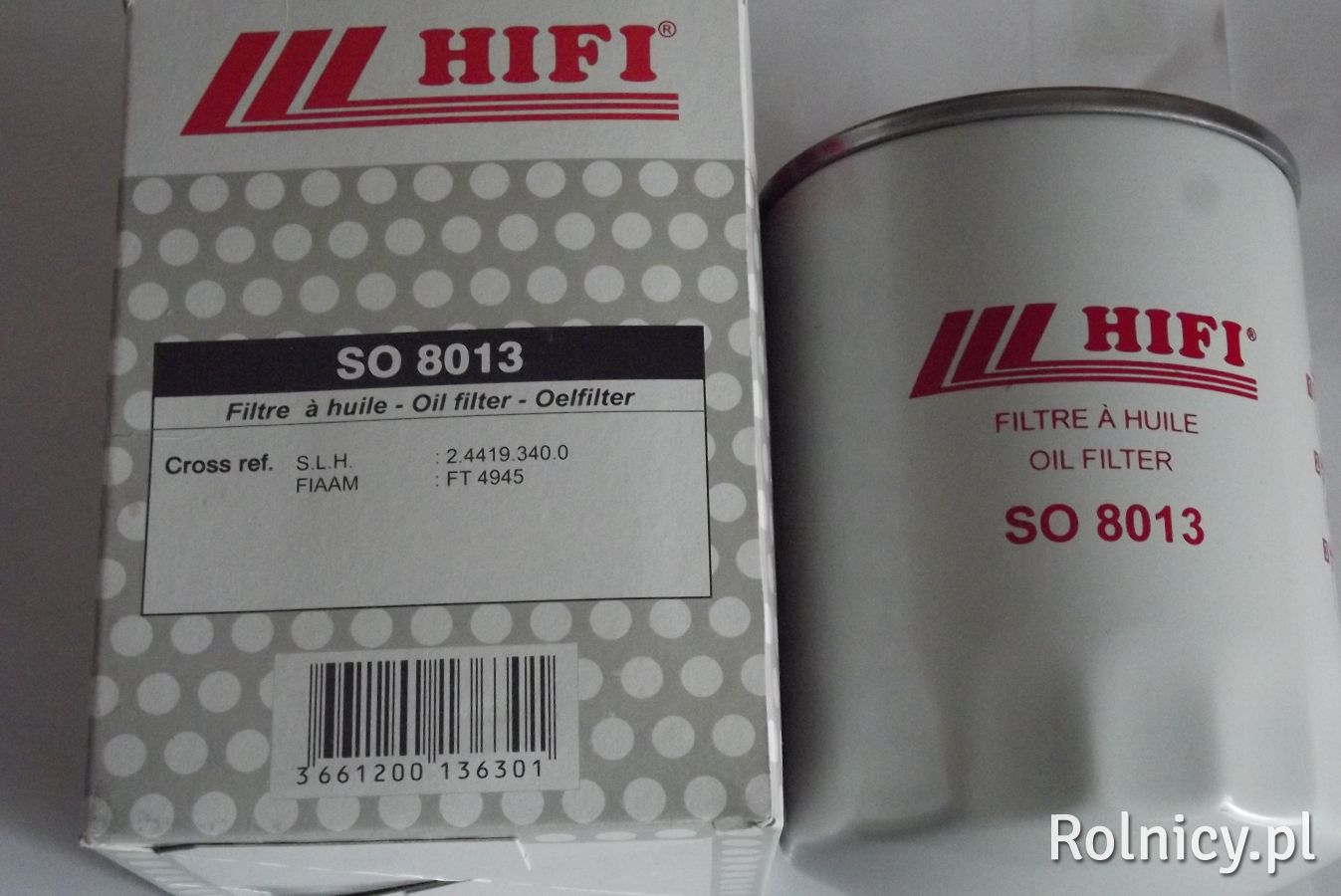Filtr oleju SO 8013 SAME, LAMBORGHINI, HUMERLIMANN, DEUTZ, Parczew ...